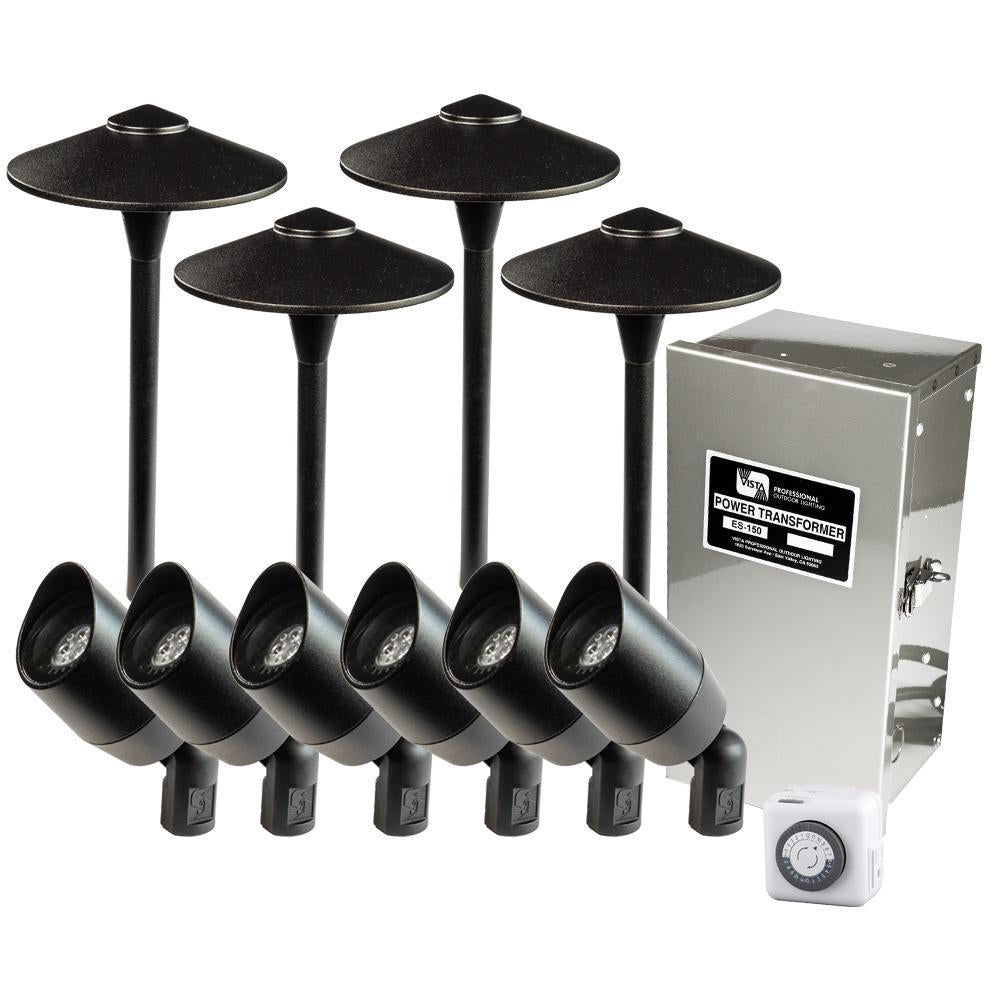Vista Outdoor Lighting - VISPACK-2-B - Pro Pack 2 Black 5006 / 4704 ...